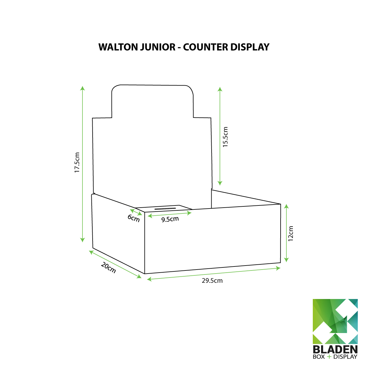 Counter Display Unit - Walton Charity Box â€“ Fundraising Displays